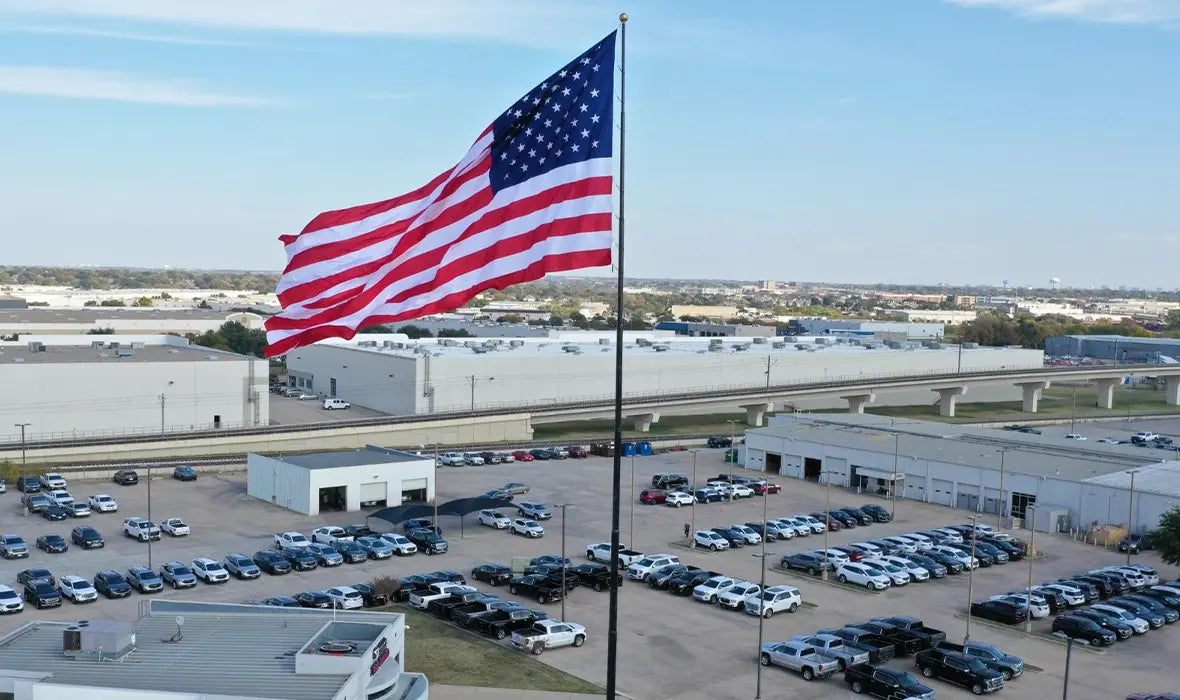 Flagpoles For Retail & Storefront Buildings | Federal Flags – Federal ...