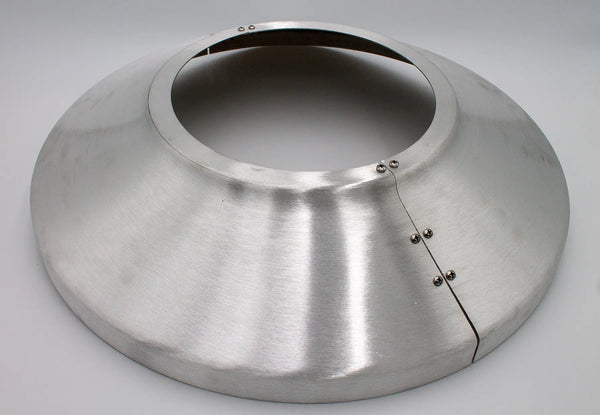 Split Flash Collar for Commercial Flagpole - Spun Aluminum