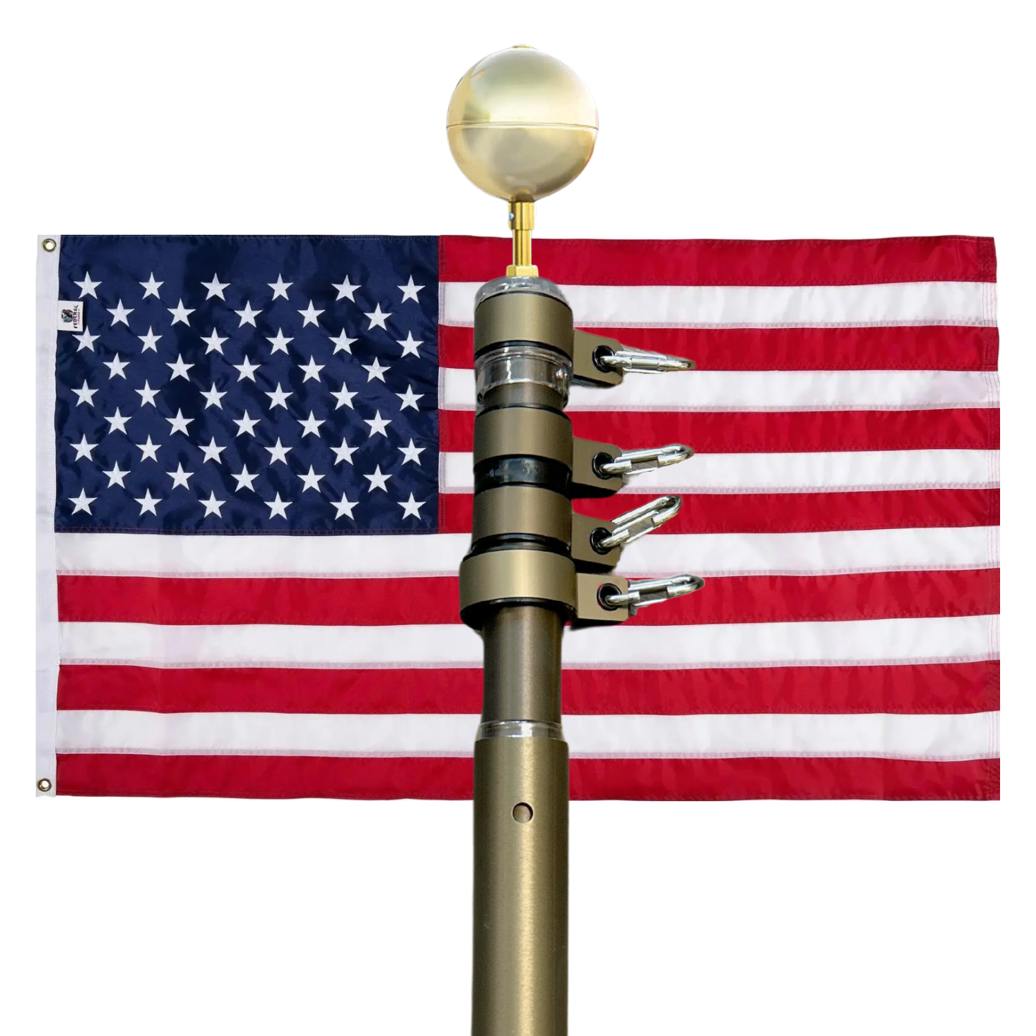 Telescoping Flagpole Kit - Top-Rated Quality - Made In USA – Federal ...