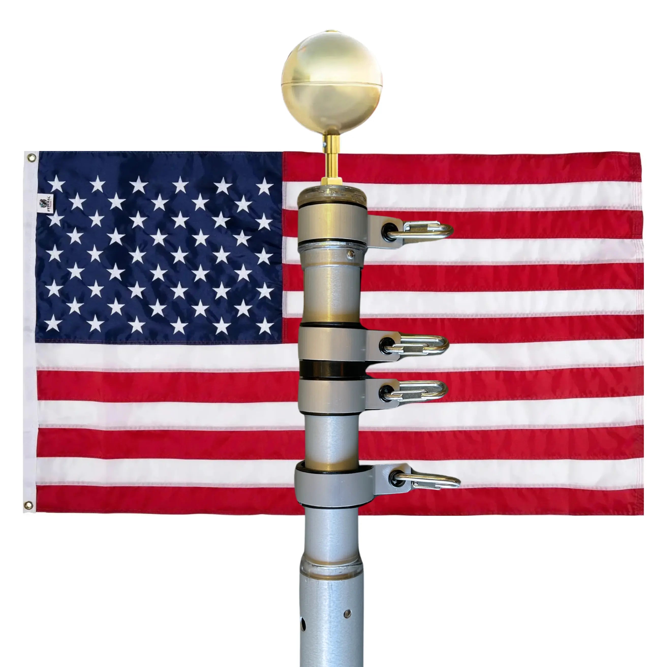 Telescoping Flagpole Kit - Top-Rated Quality - Made In USA – Federal ...