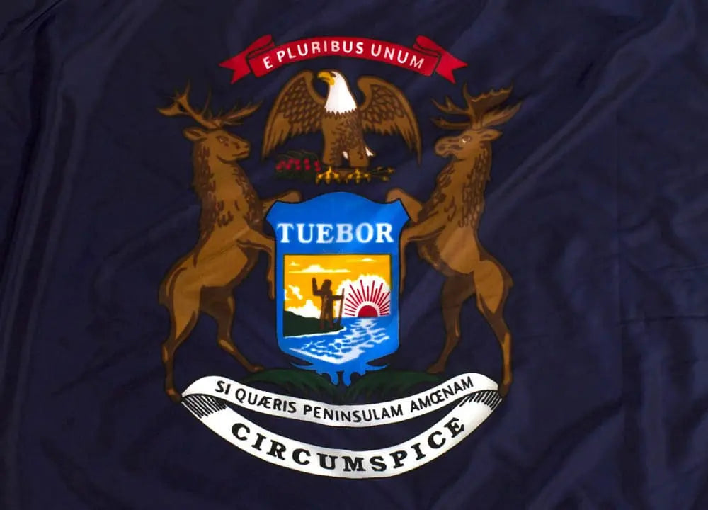 State of Michigan Flag - Official Design and Specifications - Outdoor