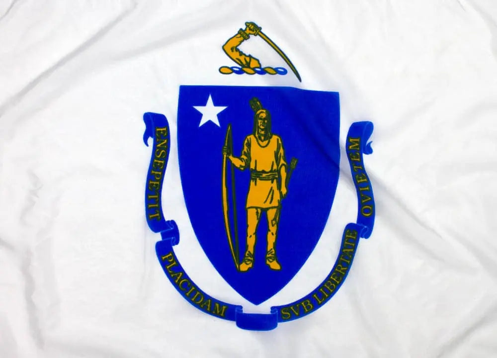 State of Massachusetts Flag - Official Design and Specifications - Out