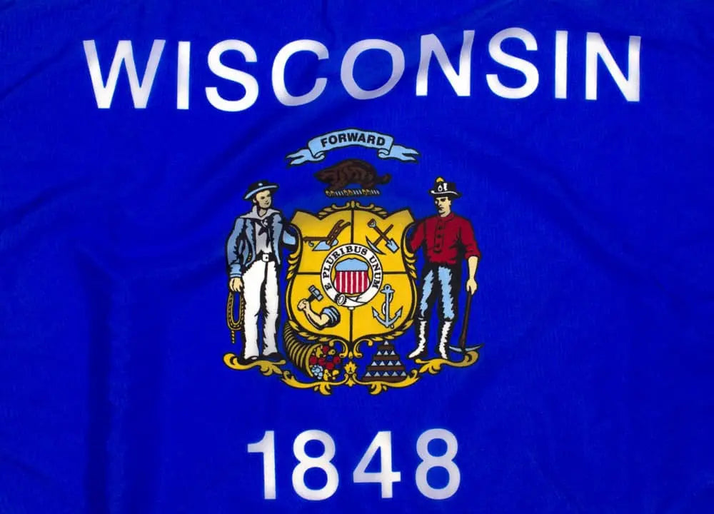 State of Wisconsin Flag - Official Design and Specifications - Outdoor ...
