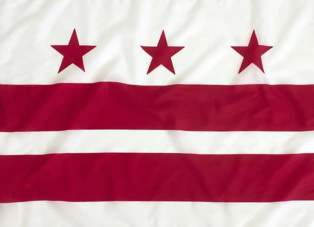 State of Washinton DC Flag - Official Design and Specifications - Outd